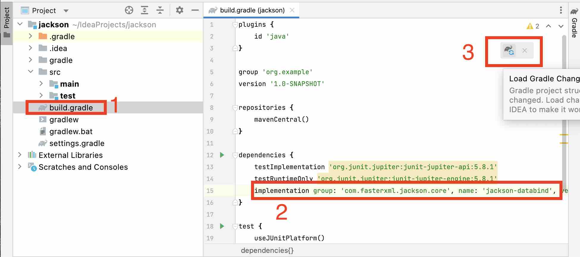 Adding Jackson Dependency To Java Gradle Project